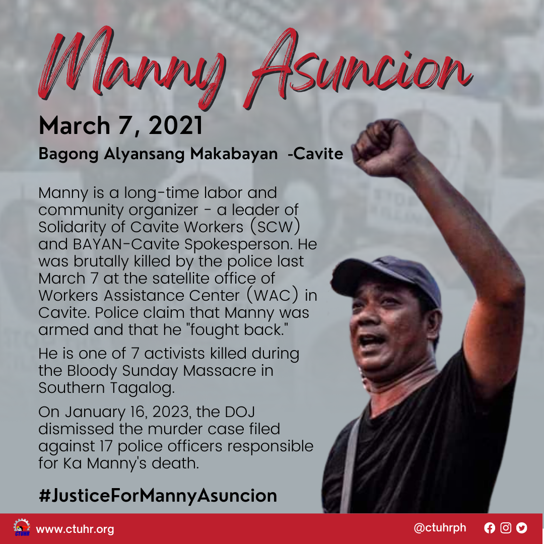 Justice for 56 Slain Workers and Unionists! - CTUHR