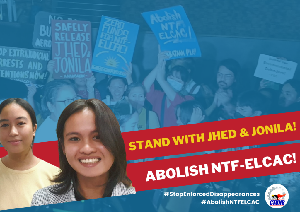 Stand with Jhed and Jonila! Hold NTF-ELCAC Accountable for their ...