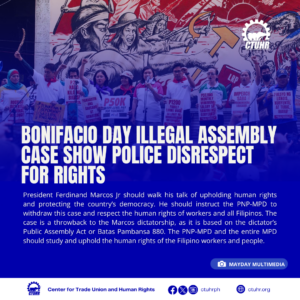Bonifacio Day illegal assembly case show police disrespect for rights ...